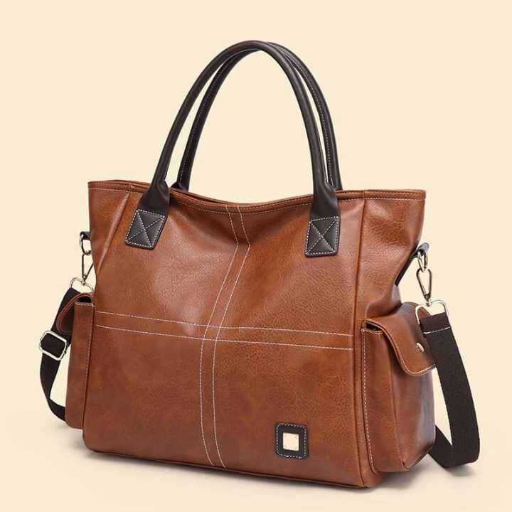 Tas Selempang Wanita Tas Tangan Wanita Kapasitas Besar Kulit PU Tas ...
