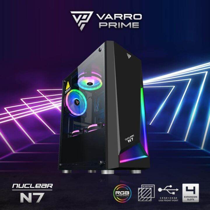 CASING KOMPUTER GAMING PC CASE VARRO PRIME NUCLEAR N7 (NON PSU ...