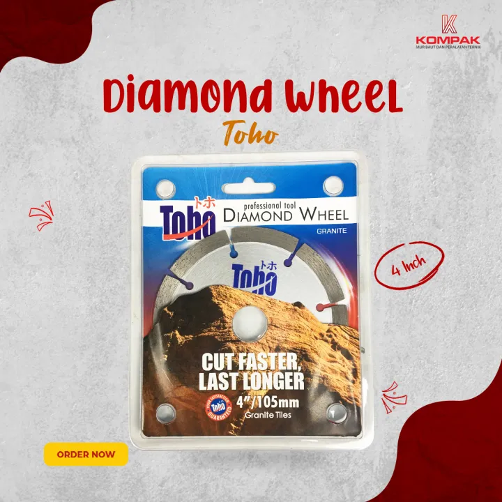 Diamond Wheel Granite Toho Kering 4 inch - Mata Pisau Potong Keramik Granite | Lazada Indonesia
