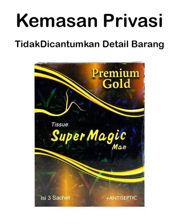 Privasi Terjamin - Tisu Super Magic Man Premium Gold Isi 3 Sachet ...