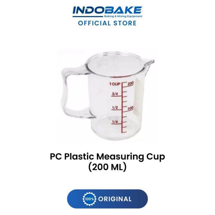 Indobake - Sanneng PC Plastic Measuring Cup(200cc) / Gelas Ukur 200ml ...