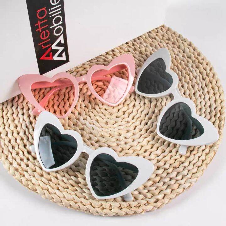 Ready Stock~Cermin Mata Spek Mata Viral Cat Eye Love Shape Sunglasses ...