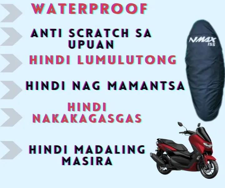 YAMAHA NMAX waterproof seat cover anti pusa scratch GARTERIZED | Lazada PH