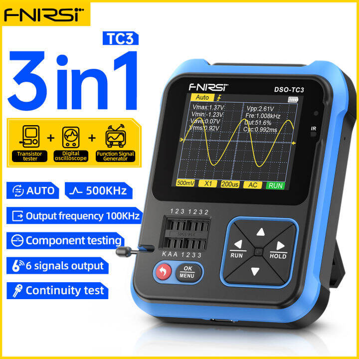 ⭐⭐⭐DSO-เครื่องทดสอบทรานซิสเตอร์ออสซิลโลสโคปแบบดิจิตอล TC3เครื่องกำเนิด ...