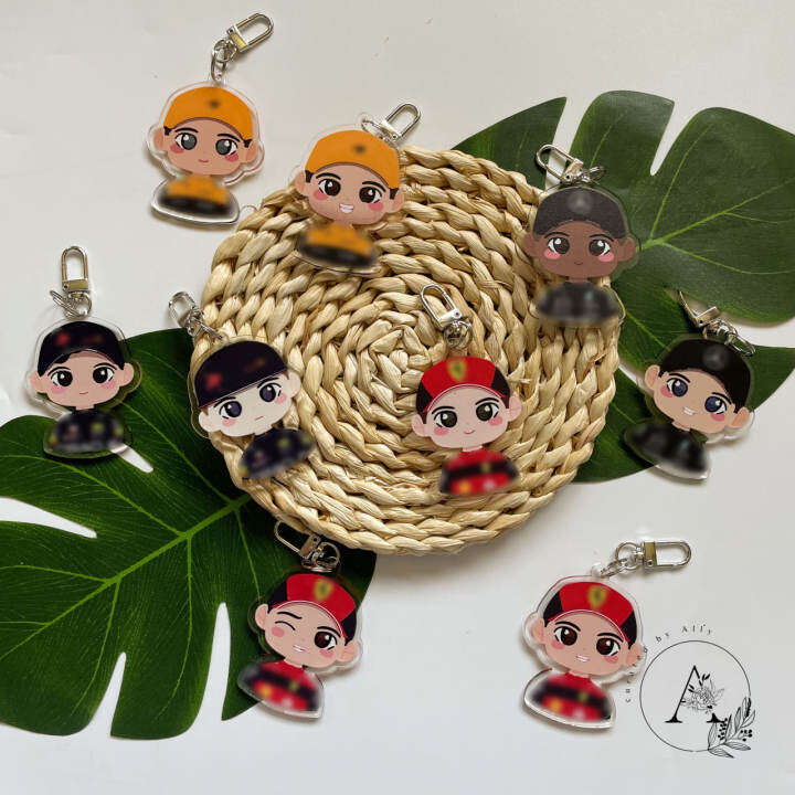 Curated by Ally | F1 Chibi Driver Keychains | Lazada PH