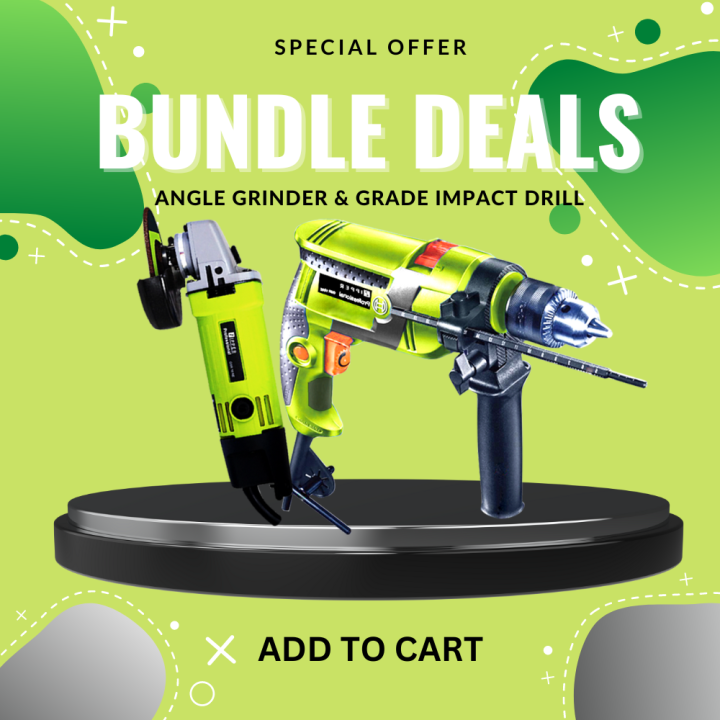 BUNDLE ANGLE GRINDER by Zipper HEAVY DUTY INDUSTRIAL TOOLS with ZIPPER ...