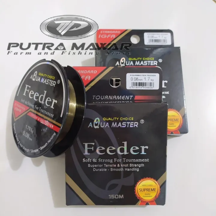 Senar Aqua Master Feeder 150m Benang Kenur Pancing Super Nilon Kecil ...