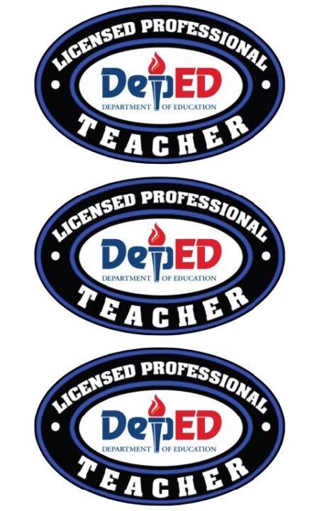 Deped 3 Pieces Sticker Package, Licensed Teacher Car Sticker package ...