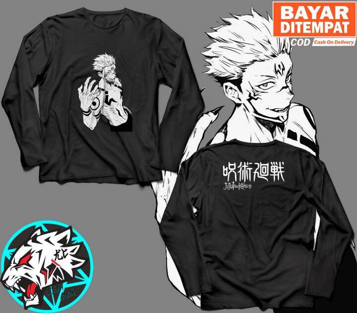 KAOS BAJU LENGAN PANJANG ANIME JUJUTSU KAISEN SUKUNA BIG SIZE JUMBO ... KAOS BAJU LENGAN PANJANG ANIME JUJUTSU KAISEN SUKUNA BIG SIZE JUMBO ...