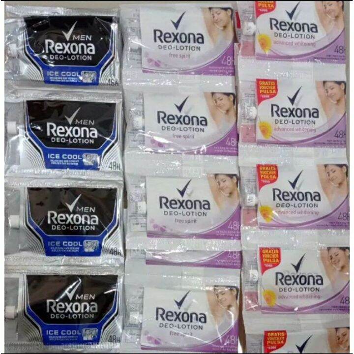 Rexona Deo-Lotion Deodorant 9G 1 Renceng Isi 12 Sachet All Variant ...