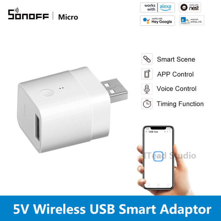 ITEAD SONOFF DC 5V Wifi USB Smart Adaptor Wireless Smart USB Charger ...