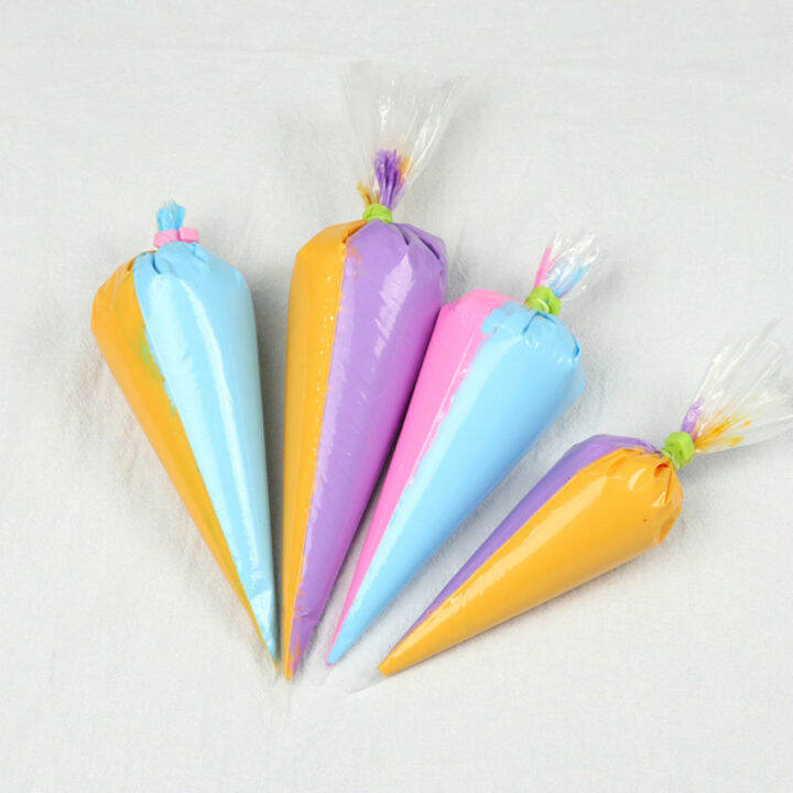 【Ready Stock】Two-Color Pastry Bag, 50pcs Disposable Icing Piping Pastry ...