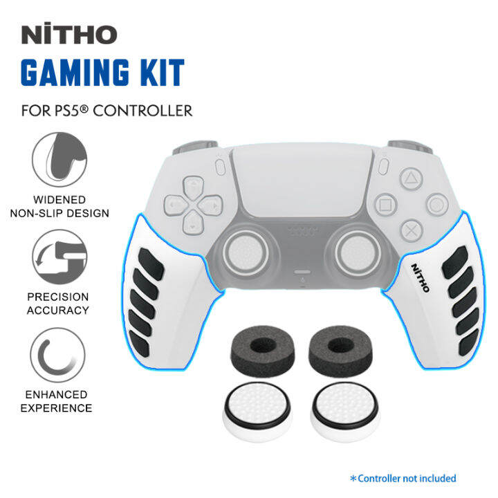 Nitho PS5 GAMINGชุดPlayStation5 ControllerยางจับThumb Gripเคสหนังปกป้อง ...