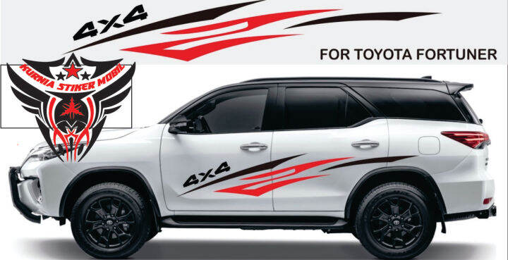 sticker mobil toyota fortuner stiker fortuner sticker 4x4 off road ...