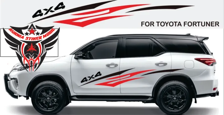 sticker mobil toyota fortuner stiker fortuner sticker 4x4 off road ...