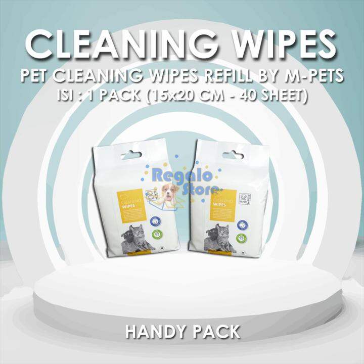 TISSUE BASAH KHUSUS HEWAN PET CLEANING WIPES HANDY PACK BY MPETS ...