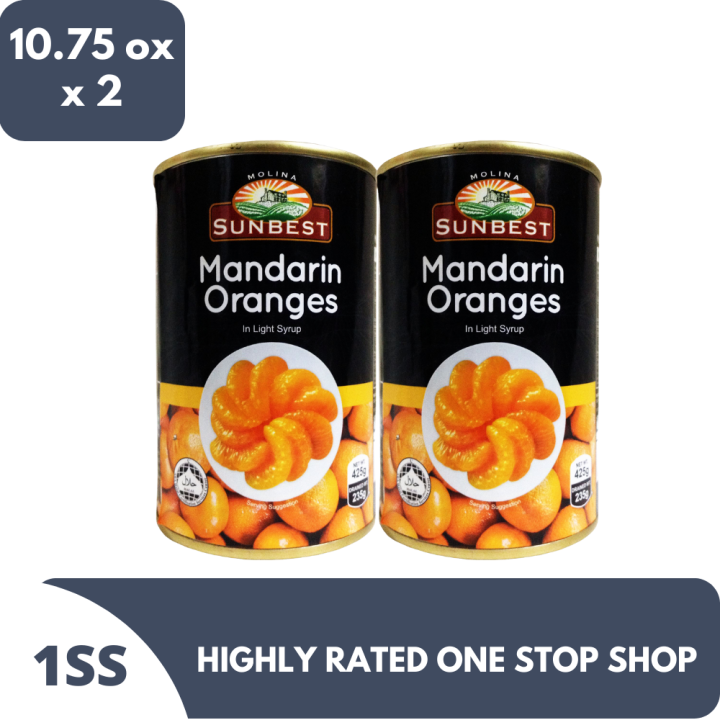 Sunbest Mandarin Oranges in Light Syrup 425g x 2 | Lazada PH
