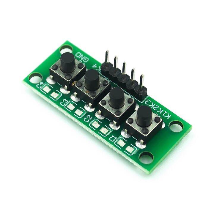 Diy Kit 1x4 4 Independent Key Button Keypad Keyboard Module Mcu For Arduino Student Class Design ...