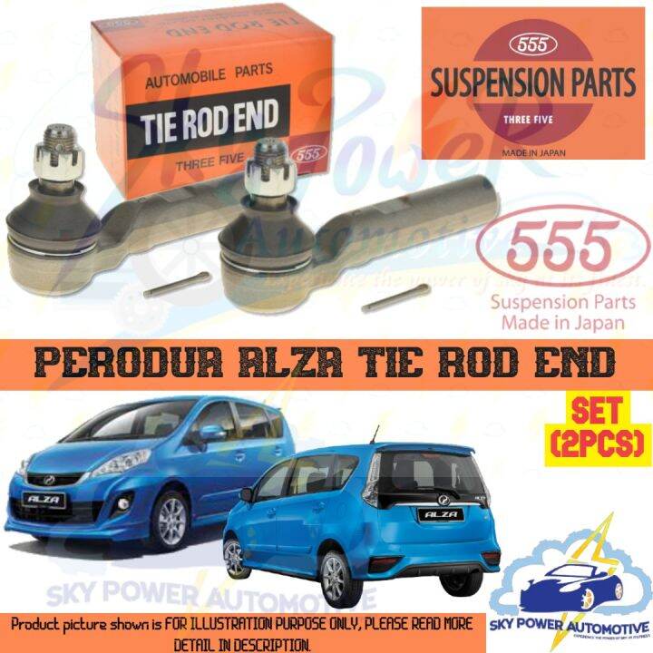 PERODUA ALZA 555 JAPAN BRAND STEERING TIE ROD END (SET 2PCS) | Lazada
