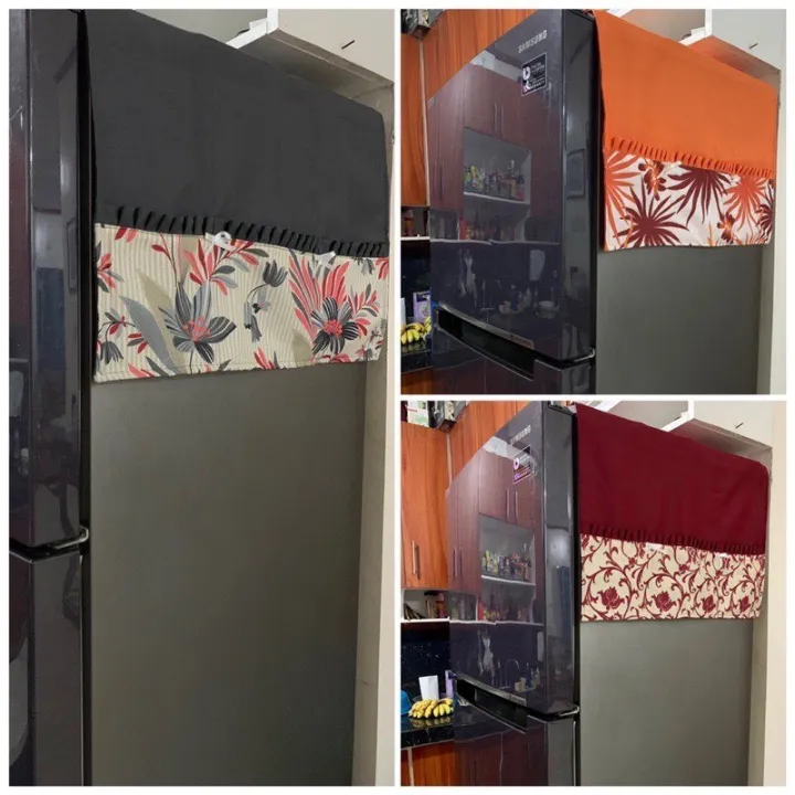 Printed Ref Cover / Refrigerator Dust Cover with Pockets (NO FOAM) PER ...