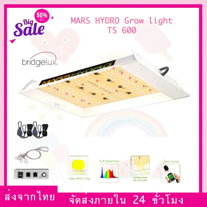 (ส่งจากไทย) Mars Hydro TS 600 ไฟปลูกต้นไม้ LED MarsHydro Mars TS600 LED ...