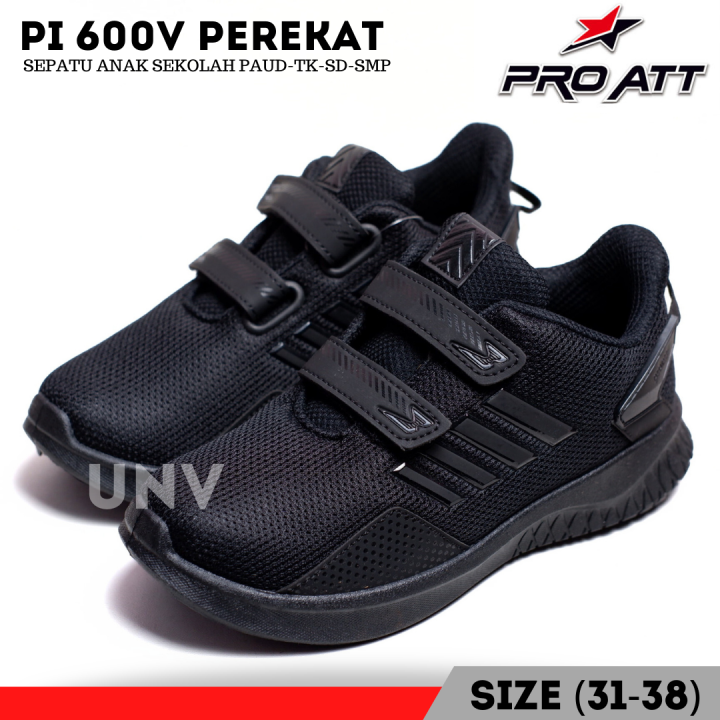 sepatu anak SEKOLAH perempuan LAKI-LAKI SEPATU PRO ATT PI 600 V hitam ...