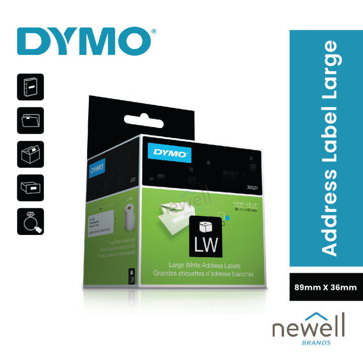 DYMO LABEL WRITER ADDRESS LABELS LARGE 89X36MM | Lazada