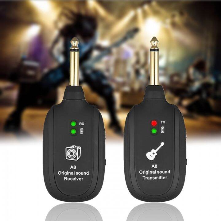 Wireless Audio Transmission Set With Receiver Transmitter - Black ...