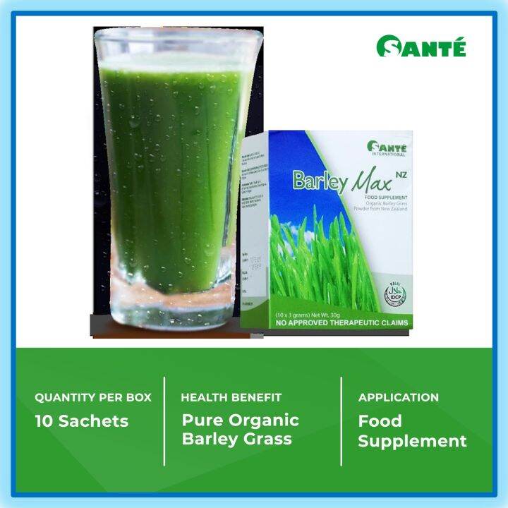 SANTE Barley Max Powdered Drink Food Supplement (3 g per sachets ...