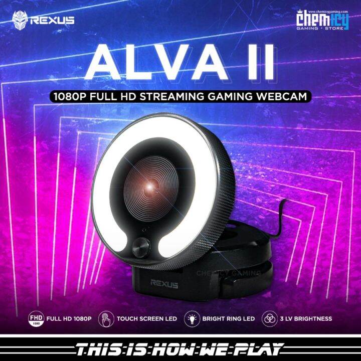 Rexus Alva II SW-RX03 Full HD 1080p Streaming Gaming Webcam | Lazada ...