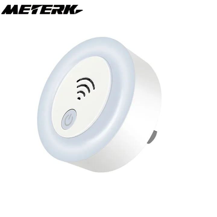 METERK Plug-In เครื่องไล่สัตว์คลื่นความถี่สูง & ไฟกลางคืนแบบพกพาไฟฟ้ายุงเมาส์ Repeller การแปลง ...