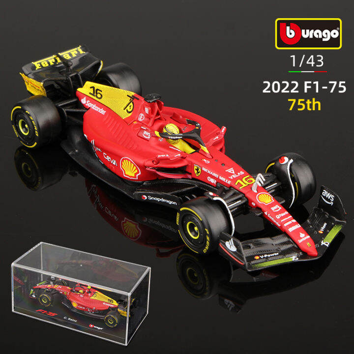 Brief 1:43 Ferrari F1-75 75th Anniversary F1 2022 Season Formula One 16 ...