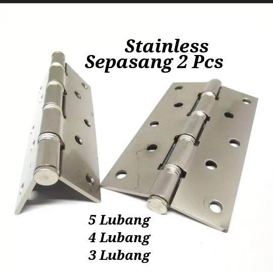 Engsel Pintu Kayu isi 2 Buah stainless Anti karat - engsel pintu rumah ...