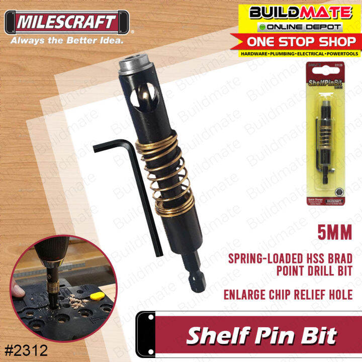 MILESCRAFT Shelf Pin Bit 5mm #2312 •BUILDMATE• | Lazada PH