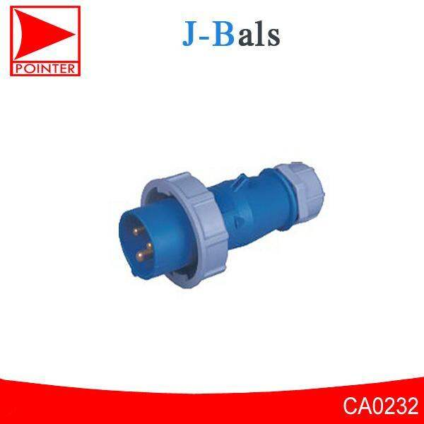 J-Bals Industrial Plug - IP67, 220V / 2P + E (3 PIN) / 32A / Blue Color ...