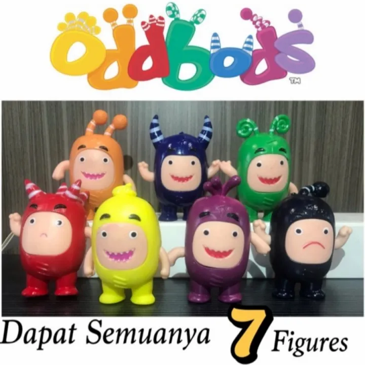 Figure set lengkap Oddbods / Topper cake Kue Mainan Oddbods | Lazada ...