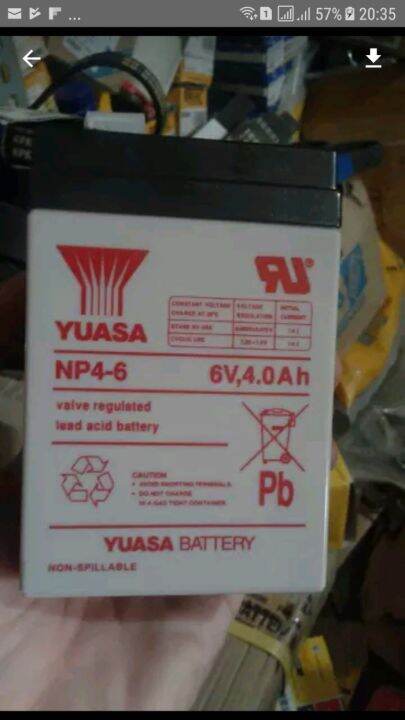 aki accu np4-6 yuasa | Lazada Indonesia