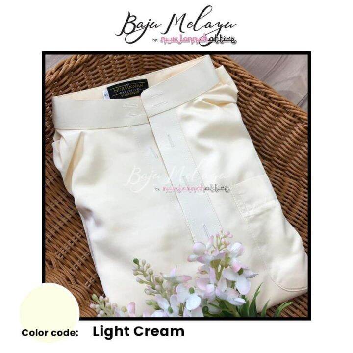(LIGHT CREAM) BAJU MELAYU | Lazada