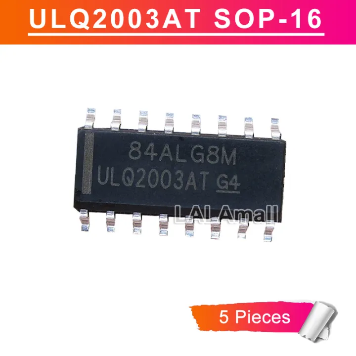 5ชิ้น2003AT ULQ2003AT SOP-16 ULQ2003 SOP16 SOP SMD แรงดันสูงปัจจุบันดาร ...