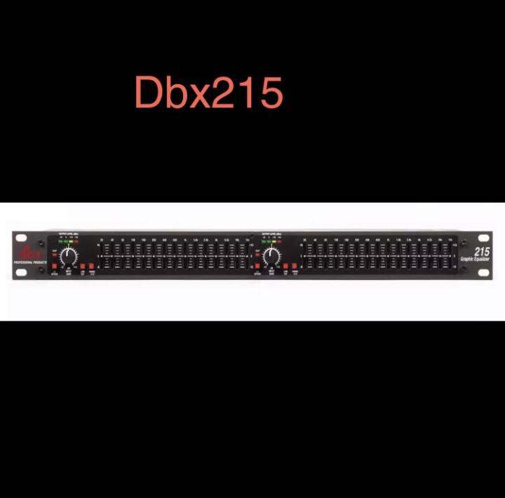 Dbx 215 EQ DUAL 15 Band Graphic Equalizer (black ) | Lazada PH