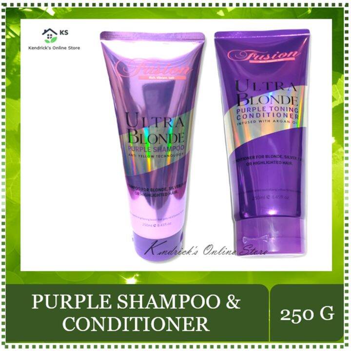Fusion Ultra Blonde Purple Shampoo, Conditioner Anti yellow technology ...