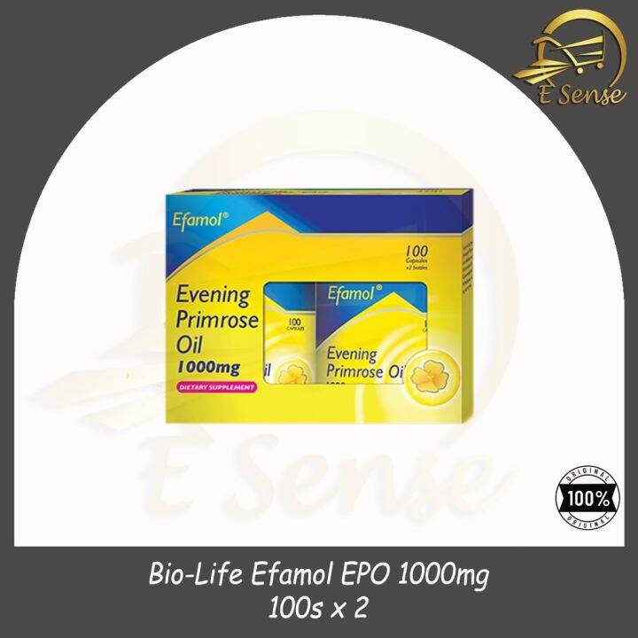 [E SENSE] Bio-Life Efamol EPO 1000mg 100s x 2 | Lazada