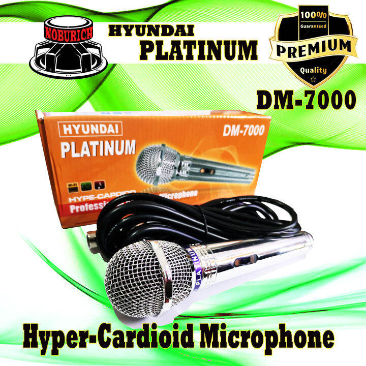 Hyundai Platinum Professional DM-7000 Dynamic Wired Microphone | Lazada PH
