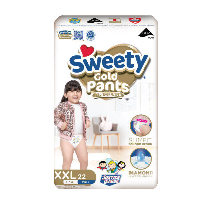 Sweety Gold Pants XXL 22s (New Design) | Lazada Indonesia