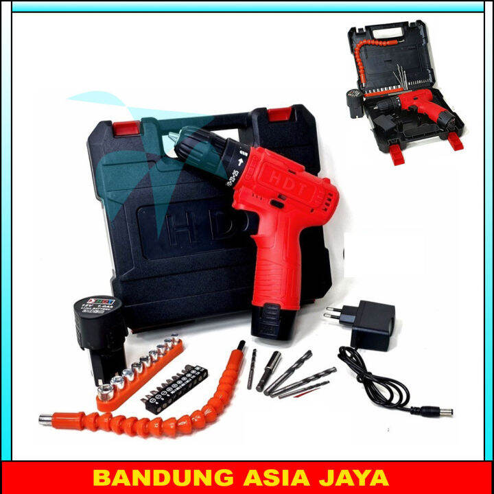 Promo Baru Hdt Cdd 405 Mesin Bor Cordless12 Volt Mesin Bor Cas Charger