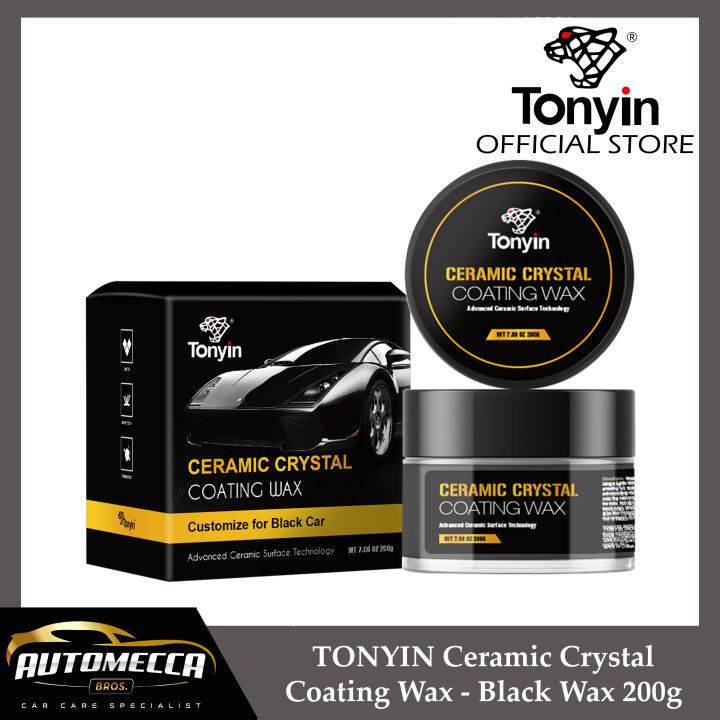 Tonyin Ceramic Crystal Coating Black Paste Wax 200g | Lazada PH