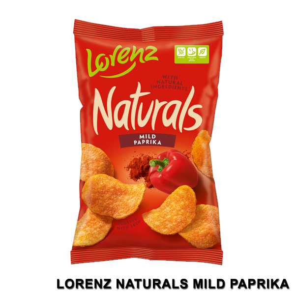 LORENZ Naturals Mild Paprika Potato Chips - 100g | Lazada