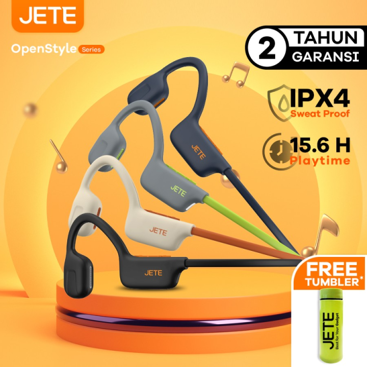 Headset Bluetooth Jete Open Style IPX4 - Garansi 2 Tahun | Lazada Indonesia