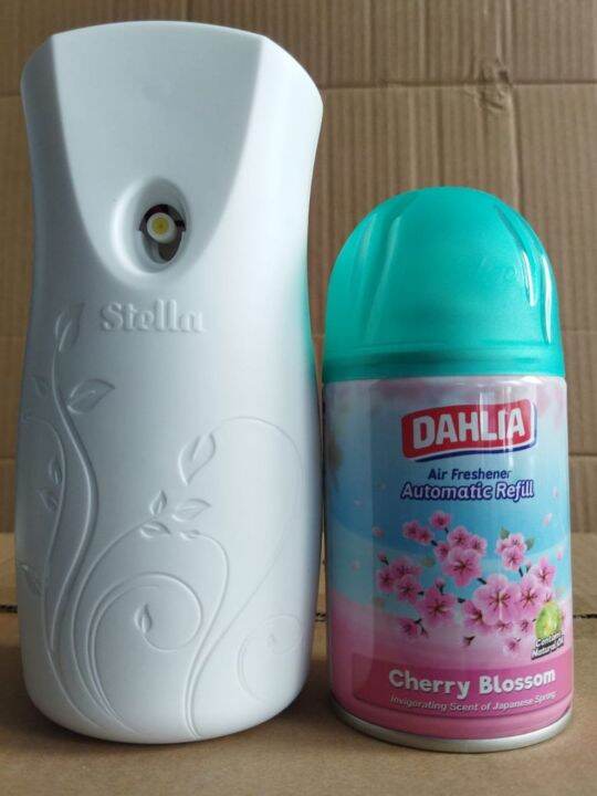 Stella Alat Mesin Matic Spray Device Set Aroma Dahlia Cherry Blosom ...