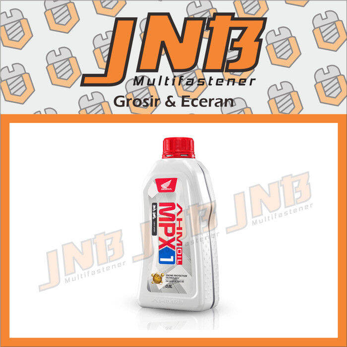 AHM Oil MPX 1 SAE 10w 30 800ml Oli Motor 0.8L Bebek Honda Original ...